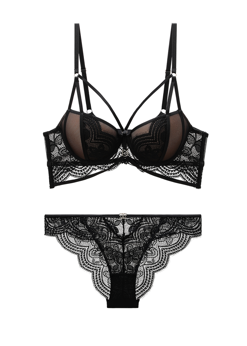 Skimpy Black Lace Getup